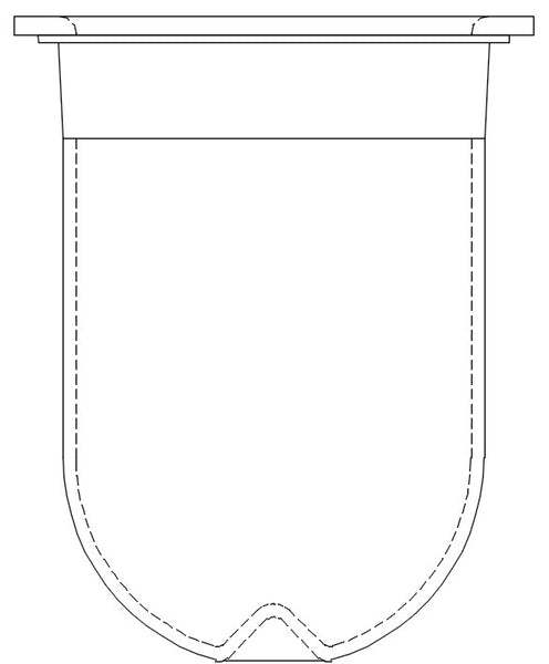 1000mL Amber Glass Apex Vessel with Centering Ring, Logan compatible ...